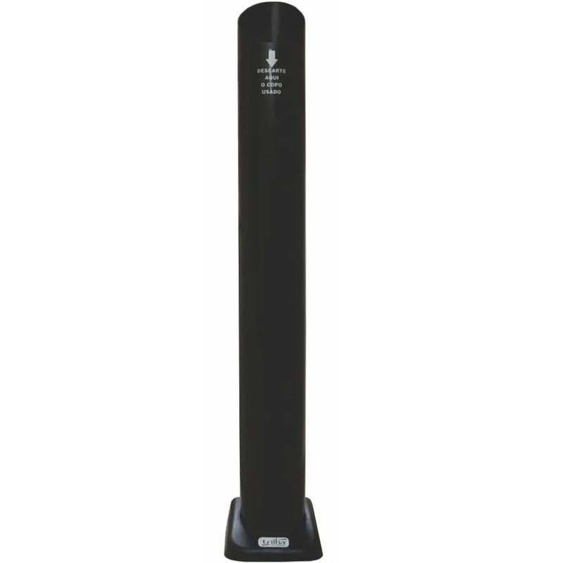Coletor para Copos Descartáveis de Água na cor Preto com 1 ...