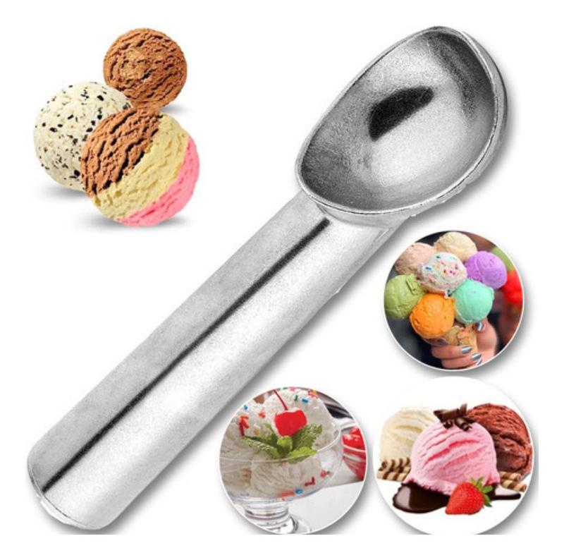 Colher Concha Bola Pegador de Sorvete Profissional em Alumínio Polido ...