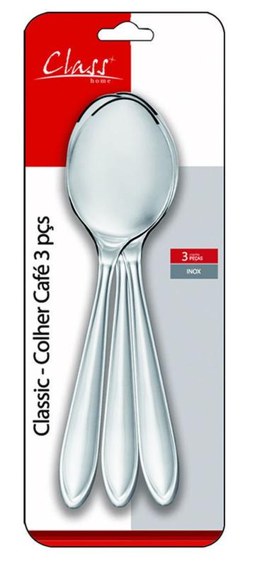 Colher De Café 3 Peças Class Home - Colher de Café - Magazine Luiza