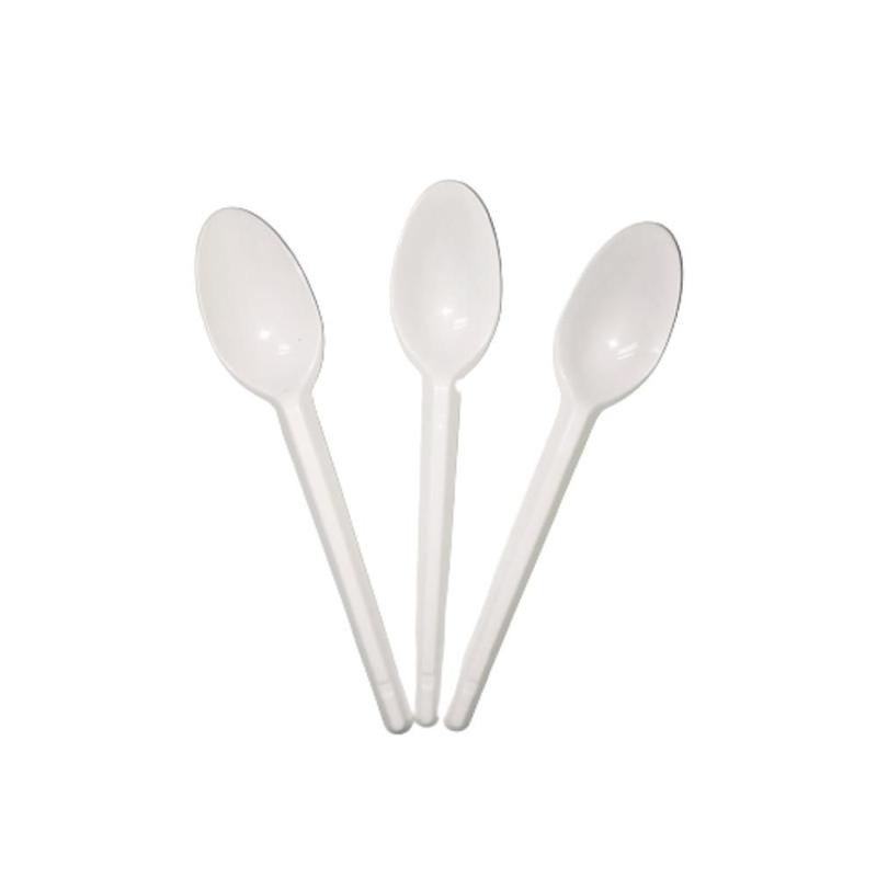 Colher de Plástico Biodegradável para Refeição Branca c/50un ...