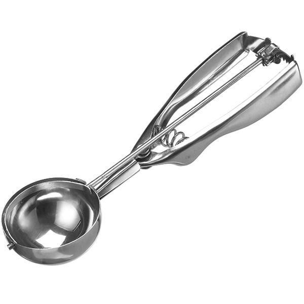 Colher De Sorvete Com Ejetor 3,5Cm Aço Inox - Kehome - Colher de ...