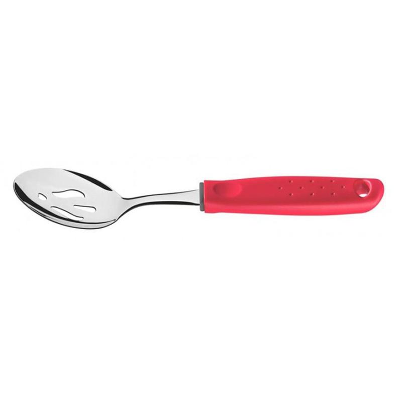 Colher Para Salada Com Furo Inox Utilita Vermelho Tramontina - 25636/ ...