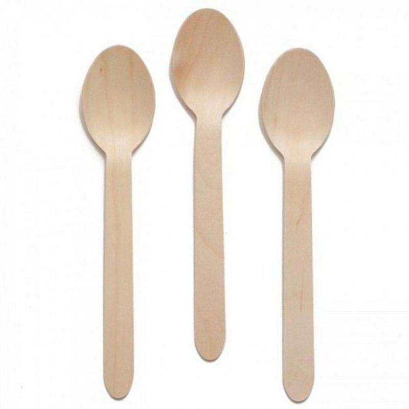 Colher Refeição Madeira Biodegradável c/10 - Silver Plastic ...