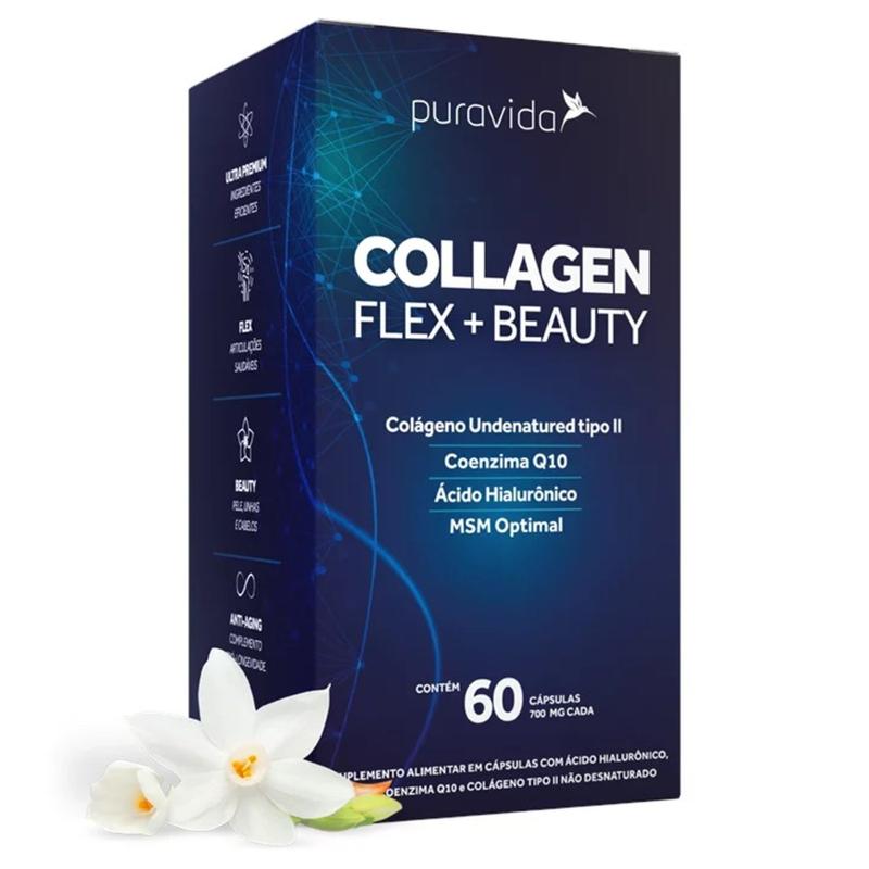 COLLAGEN FLEX BEAUTY FLEX+BEAUTY (Colágeno) Q10, MSM, ÁCIDO HIALURÔNICO ...