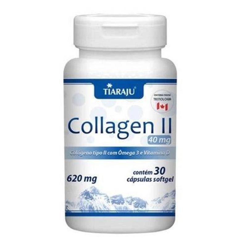 Collagen II 620Mg Com Omega 3 + Vitamina D com 30 Cápsulas Tiaraju ...