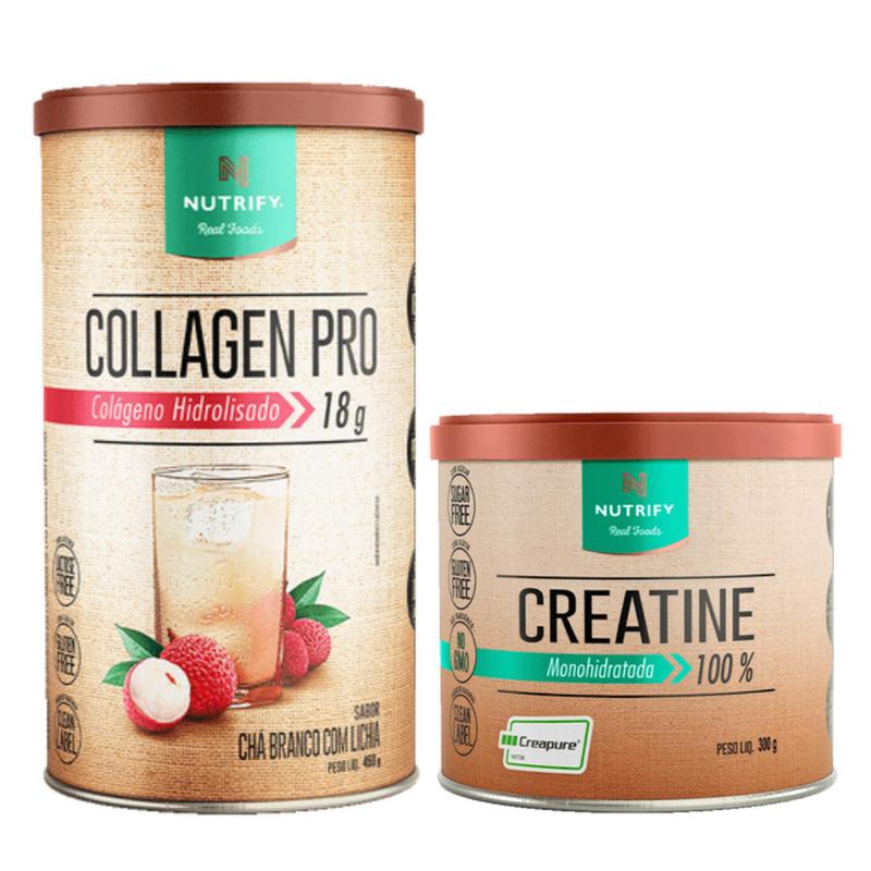 Collagen Pro - 450G - Colágeno Body Balance - Nutrify + Creatine - 300G ...