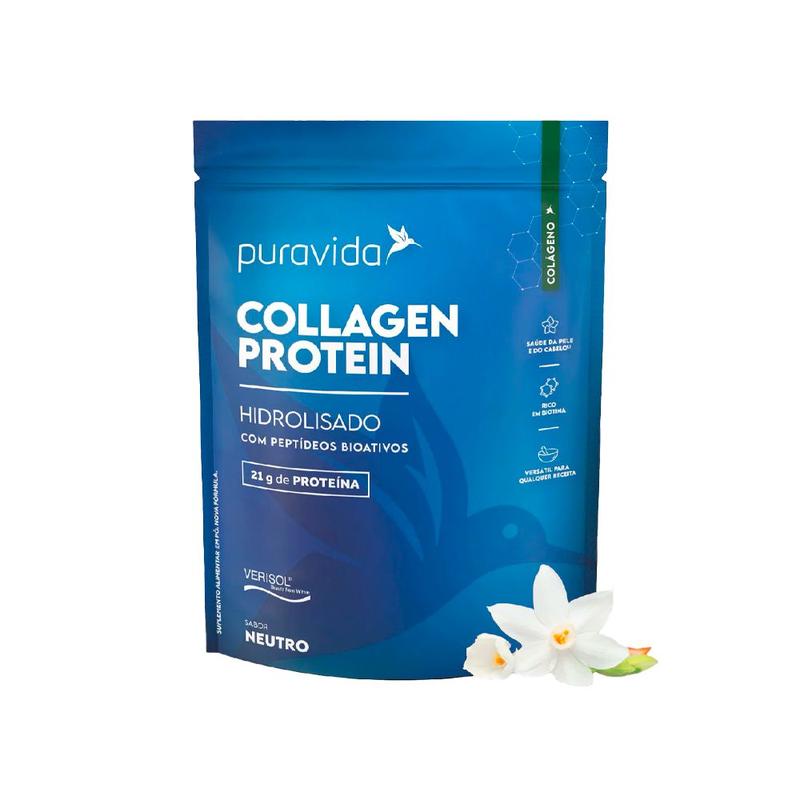 Collagen Protein (450g) Neutro Puravida - Colágeno - Magazine Luiza