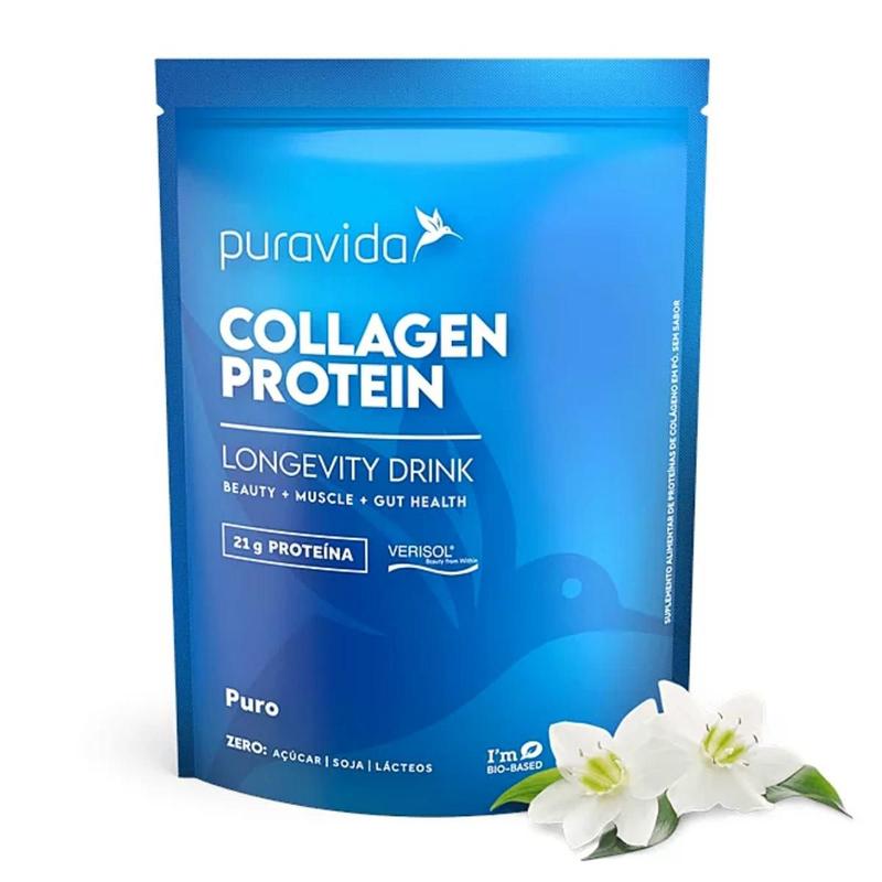Collagen Protein Puro 450g Longevity Drink - PURAVIDA - Colágeno ...