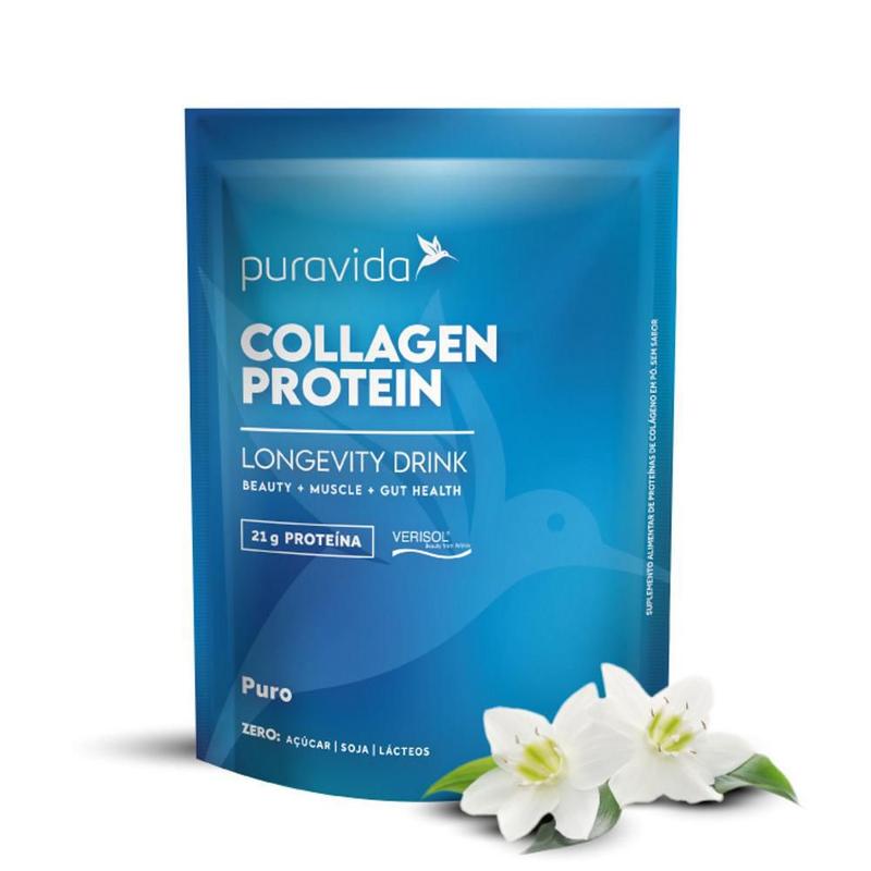 Collagen Protein Puro 450g Puravida - Colágeno - Magazine Luiza