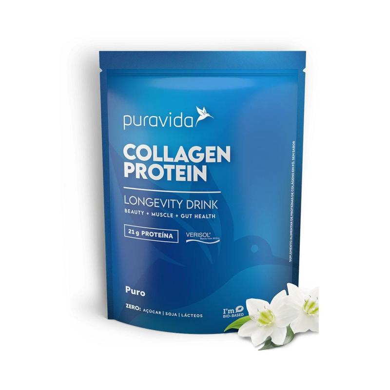 COLLAGEN PROTEIN PURO 450G - Puravida - Colágeno - Magazine Luiza