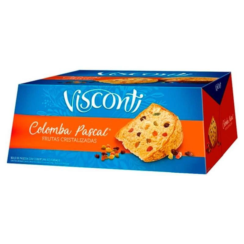 Colomba Pascal Frutas Cristalizadas 400g - Visconti - Colomba Pascal - Magazine Luiza