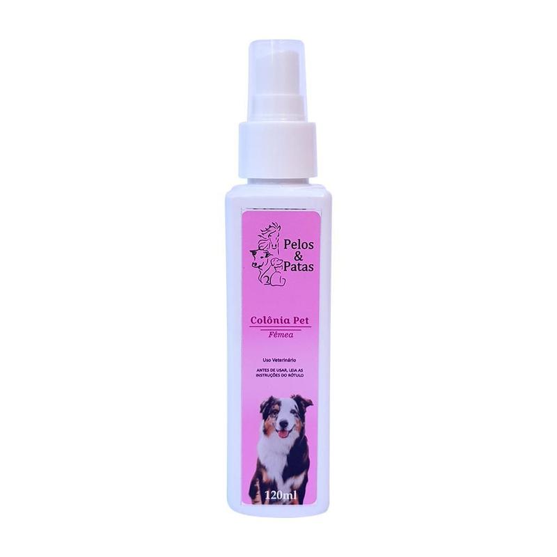 Colônia Pet Perfume Desodorante Fêmea Pelos E Patas 120ml - Outros Pet ...