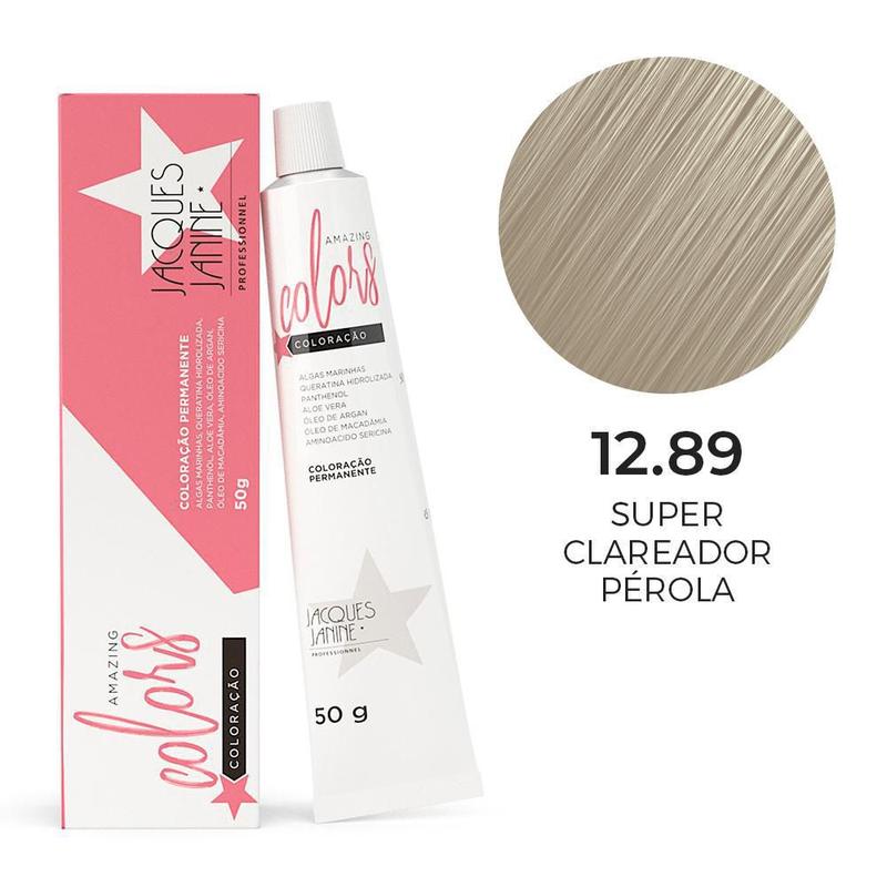 Coloração Amazing Colors 12.89 Super Clareador Pérola - Jacques Janine ...
