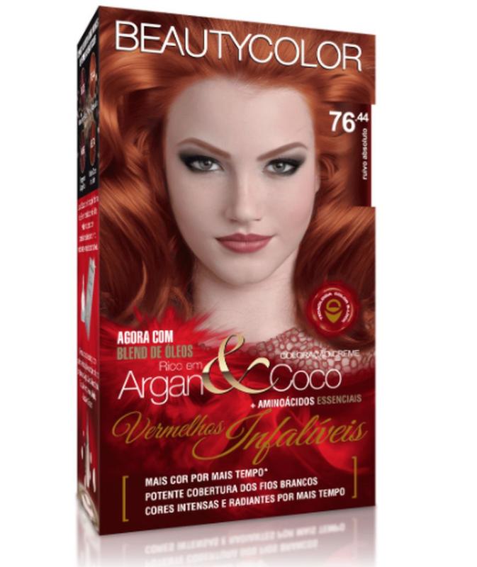 Coloração beautycolor kit 76.44 ruivo absoluto - Beauty Color - Salão ...