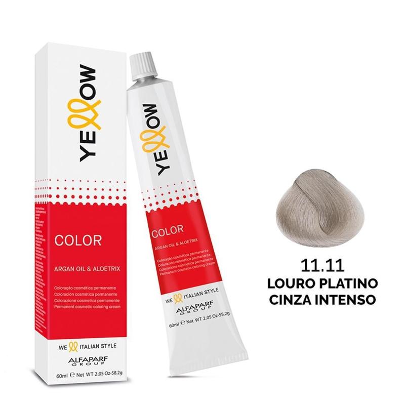 Coloração Profissional Yellow 11.11 Alfaparf 60ml - Tinta de Cabelo ...