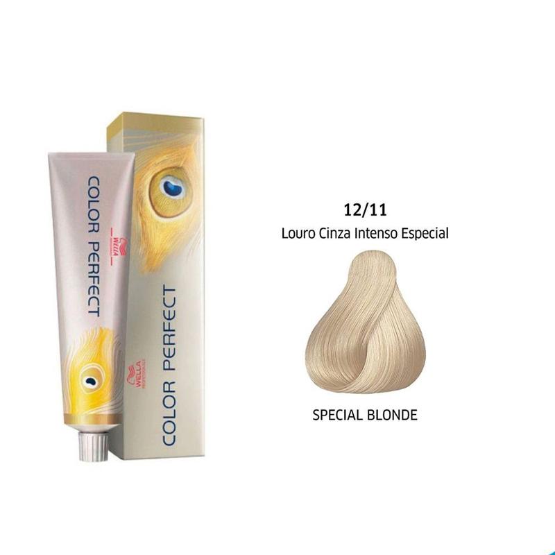 ColoraÇÃO Wella Professionals Color Perfect 12/11 Louro Cinza Intenso ...