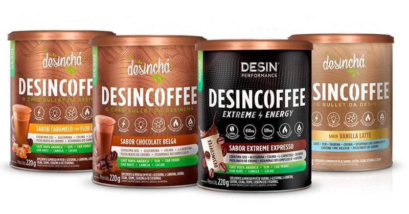Combo 04 Desincoffees Sabores Diversos Desinchá - Chá para Emagrecer ...