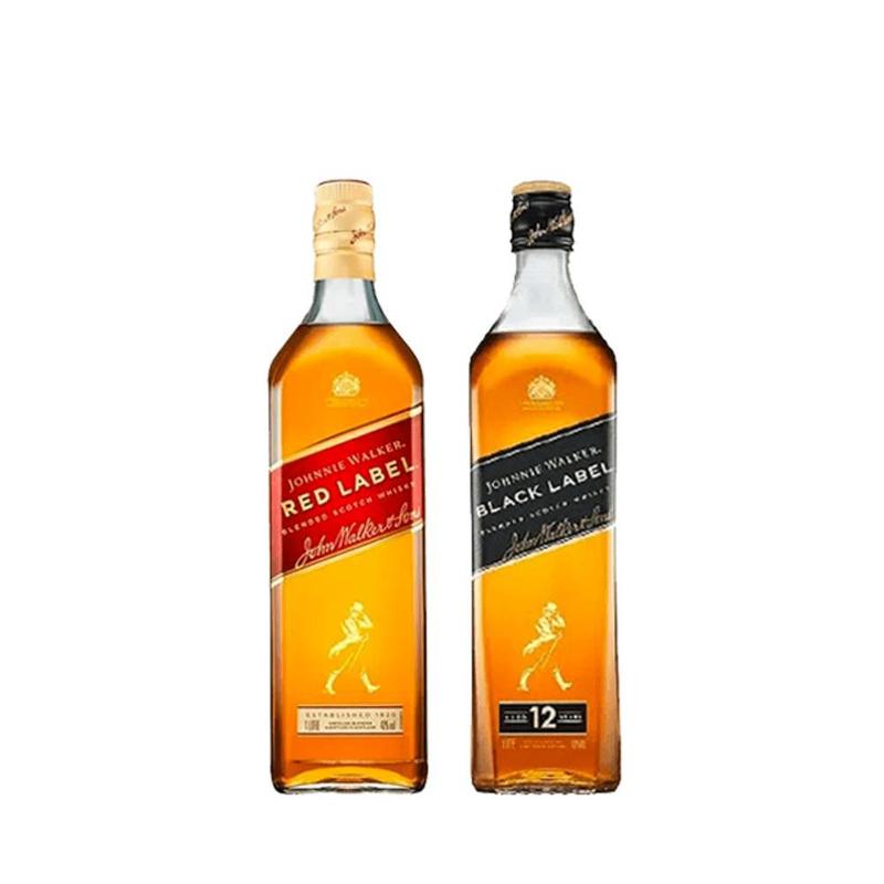 Combo 1 Whisky Jw Red Label 1L + 1 Whisky Jw Black Label 1L - Johnnie ...