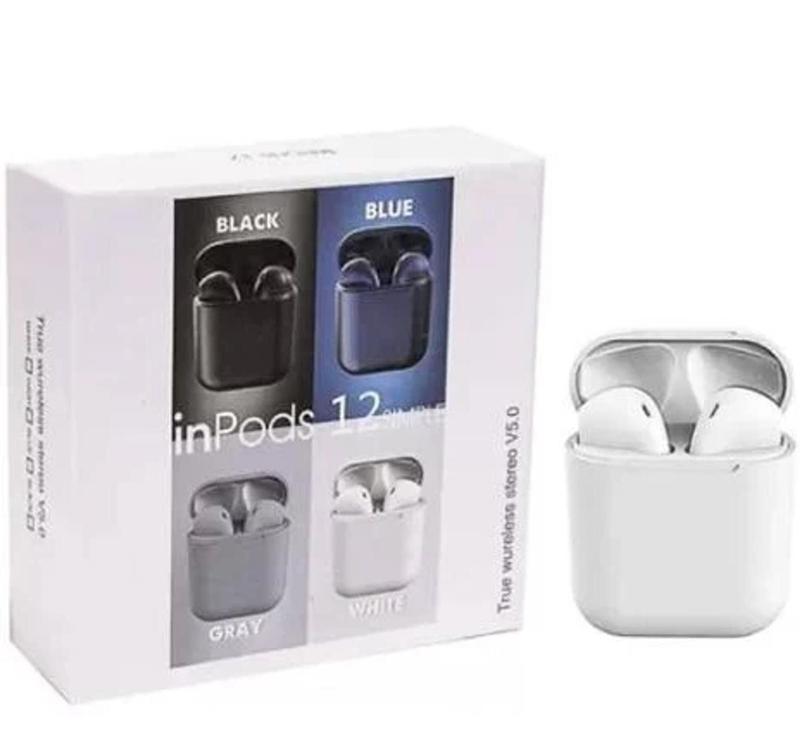 Combo 2 Fones de ouvido Bluetooth sem fio InPods 12 Simple TWS - Fone ...