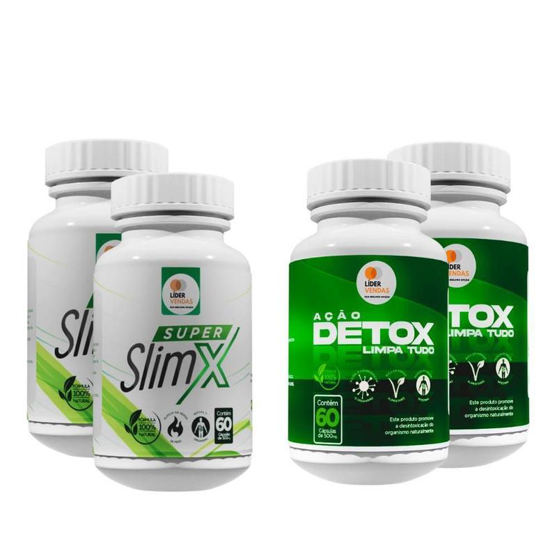 Combo 2 Super Slim X 60 cáps + 2 Ação 60 cáps - Lider Vendas ...