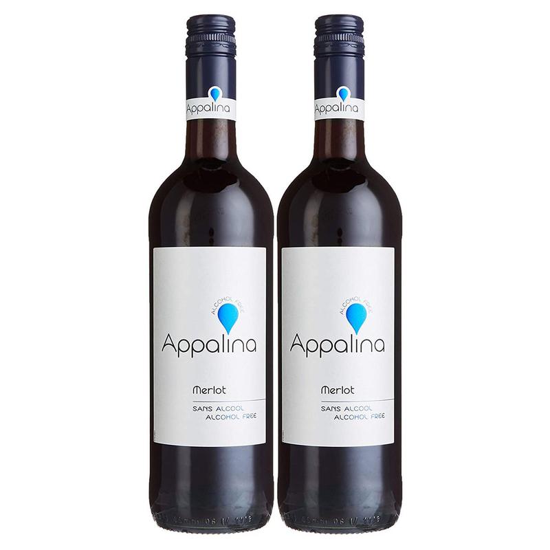 Combo 2 unid. Vinho sem álcool Tinto Merlot Appalina - 750 ml ...