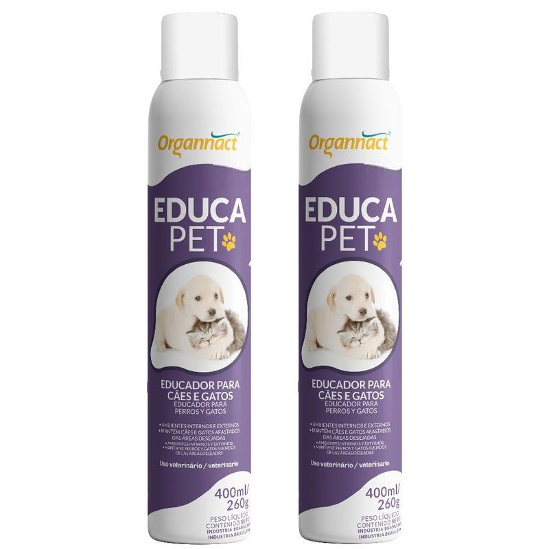 Combo 2un Educador Repelente Organnact Educa Pet 400ml cada - Farmácia ...