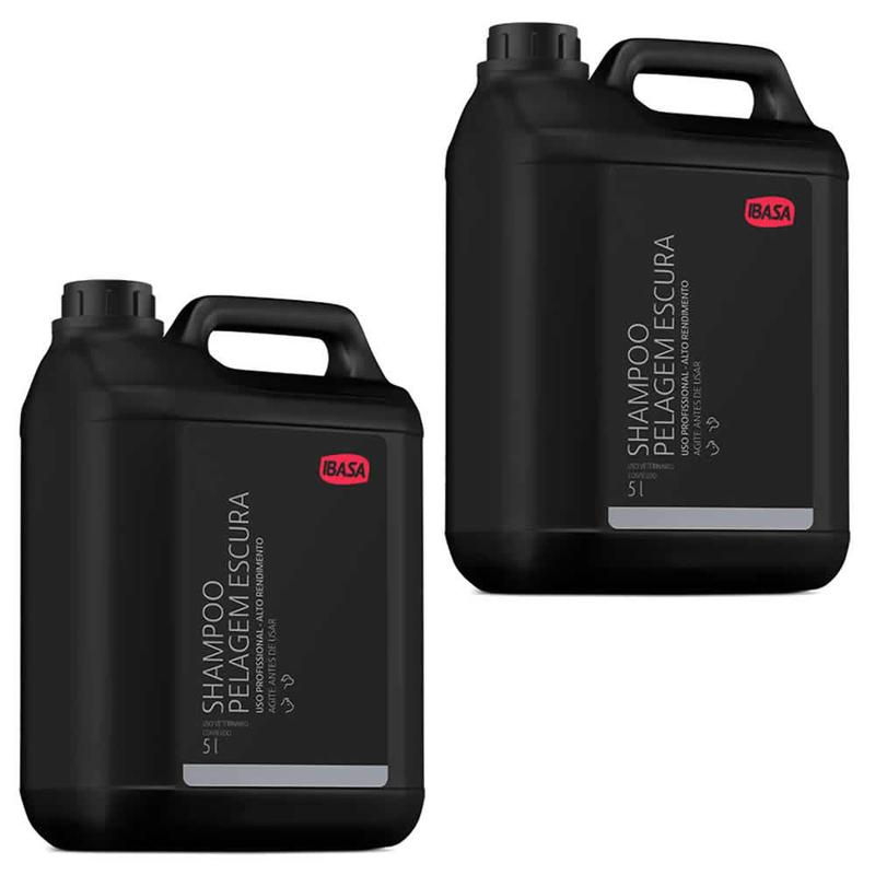 Combo 2un Shampoo Ibasa Pelagem Escura 5l - Uso Profissional - Outros ...