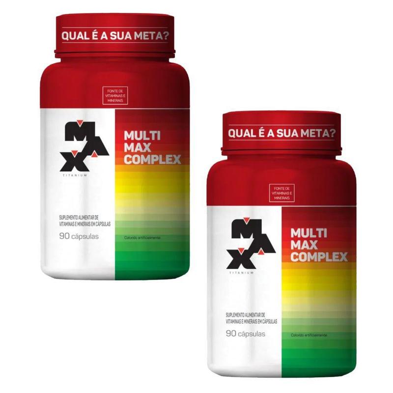 Combo 2x multivitaminico multimax completo 90 caps - max - Max Titanium ...