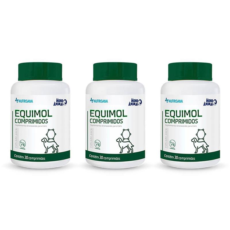Combo 3 Unidades Equimol Nutrisana 48g 30 comprimidos - Mundo Animal ...