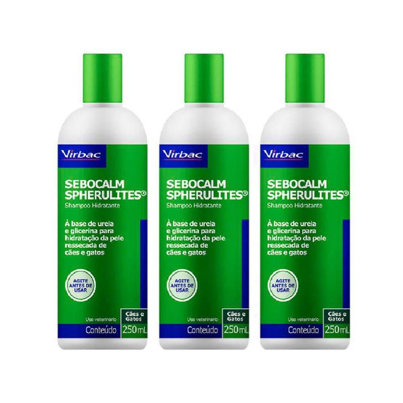 Combo 3 unidades Sebocalm Spherulites Shampoo para Seborreia - 250 mL ...