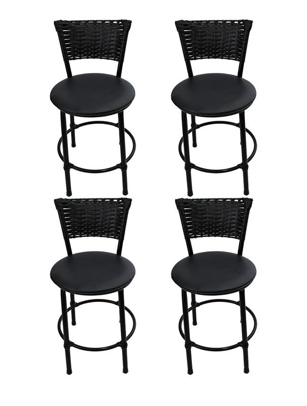 Combo 4 banquetas banco baixo balcão cozinha area - ESPAÇO JUNCO ...