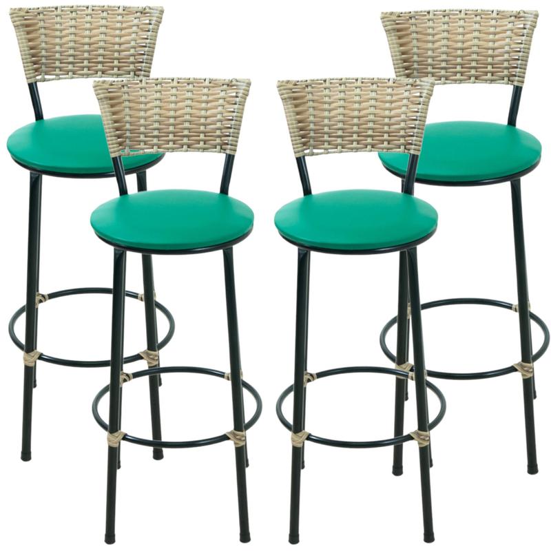 Combo 4 banquetas cadeiras alta cozinha bar - ESPAÇO JUNCO - Banqueta ...