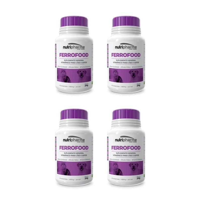 Combo 4 Unidades Ferrofood 800mg 30 Comprimidos - Nutripharme ...