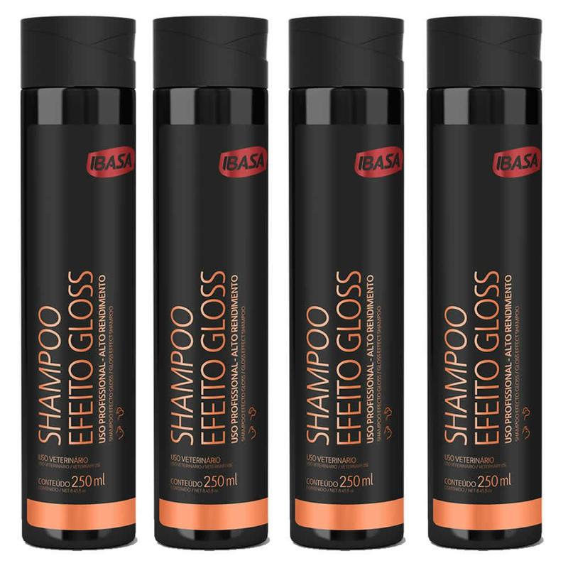 Combo 4un Shampoo Efeito Gloss Ibasa 250ml - Shampoo - Magazine Luiza