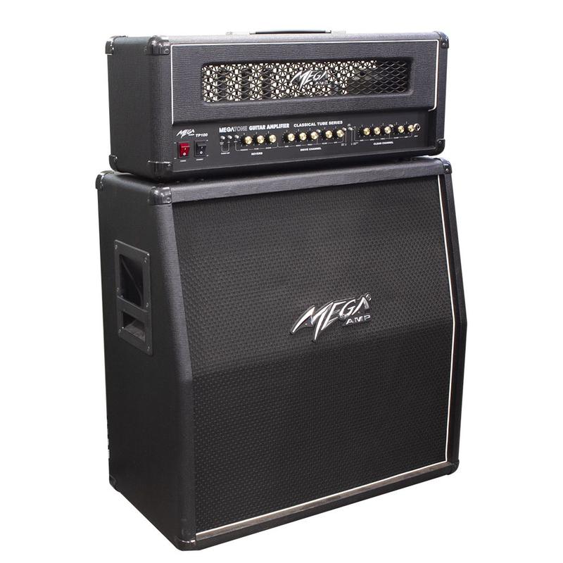 Combo Cabeçote Mega 400Watts TP 100 + Caixa Gabinete Profissional ...