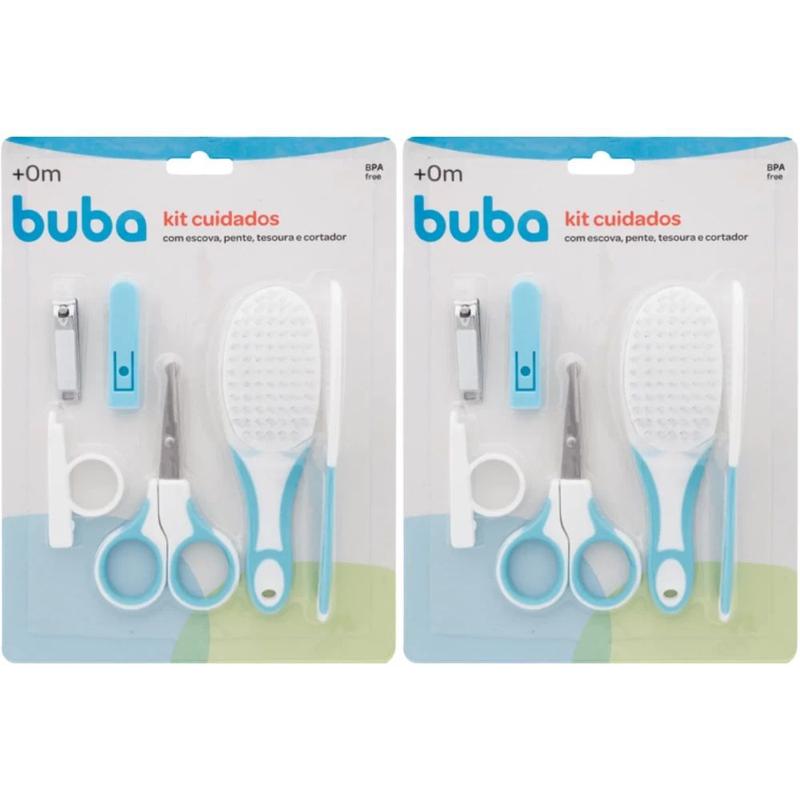 Combo com 2 Kits de Cuidados C/ o Bebe Azul Buba - Kit Cuidados Bebê ...