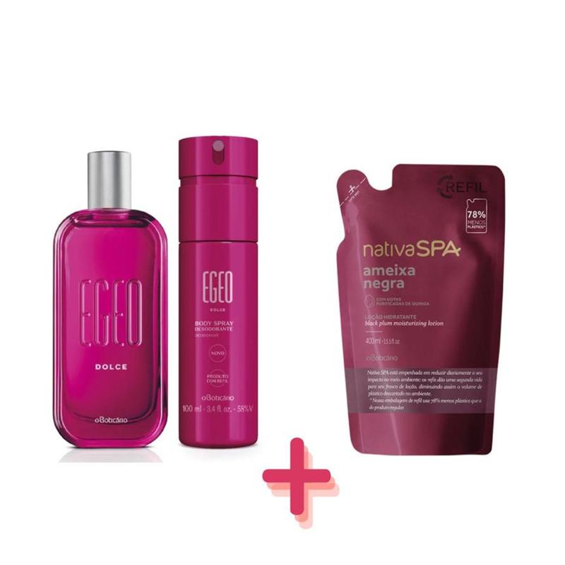 Combo Egeo Dolce: Desodorante Colônia 90ml + Body Spray 100ml ...