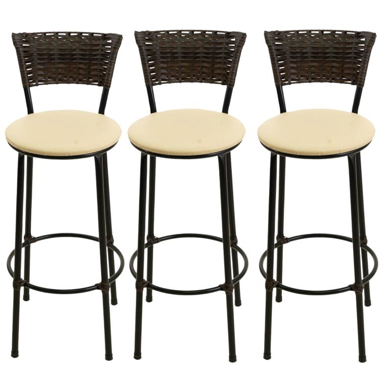 Combo fibra sintetica 3 banquetas banco alto móveis - ESPAÇO JUNCO ...