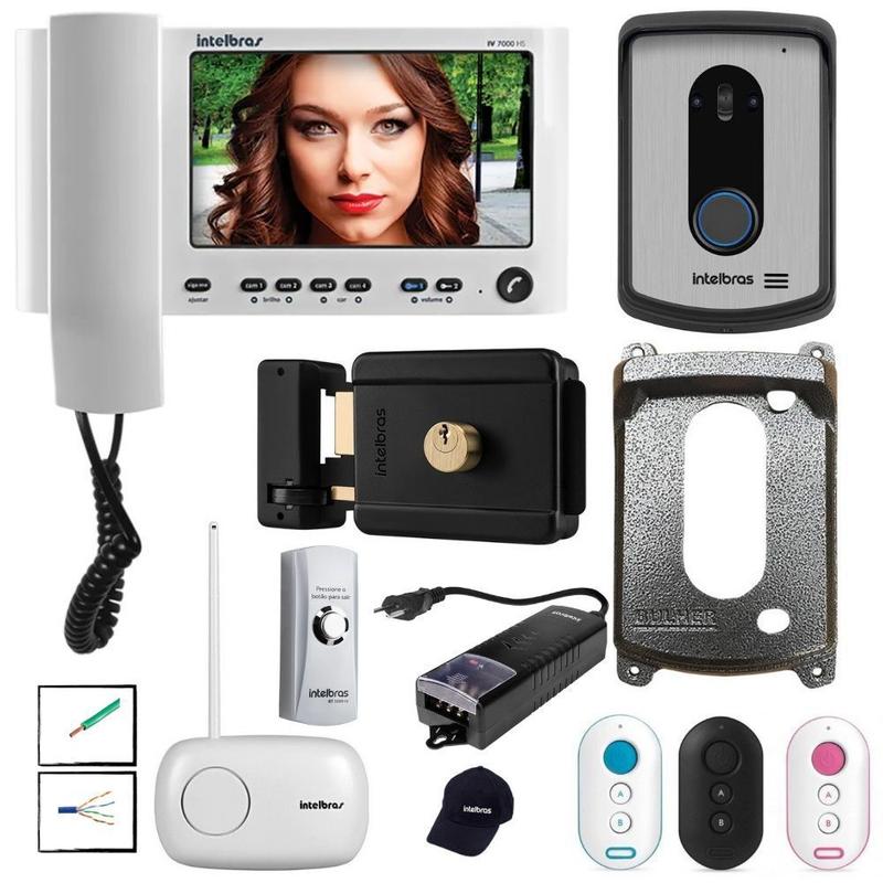 Combo Interfone Camera Abre com Controle Remoto Intelbras - Interfone e ...