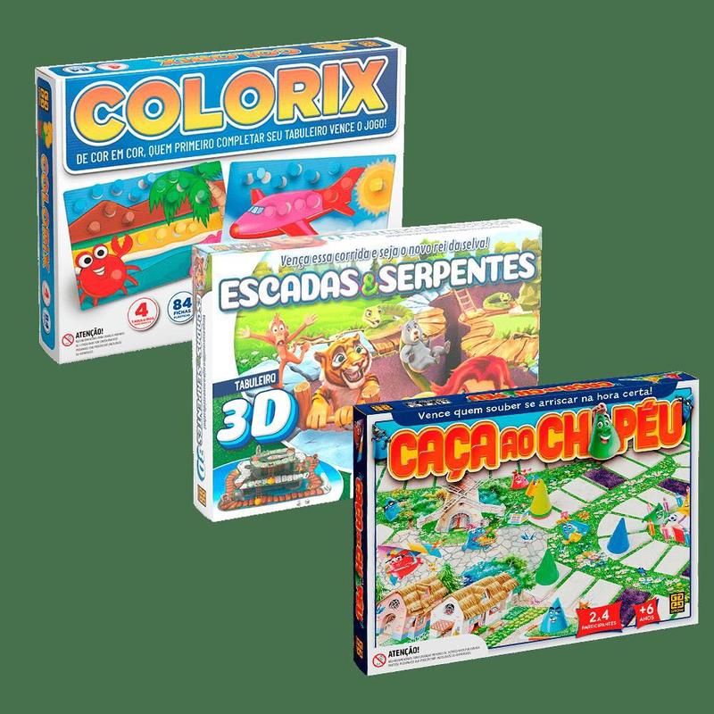 Combo Jogos Infantis - Ref.1 - Grow - Outros Jogos - Magazine Luiza