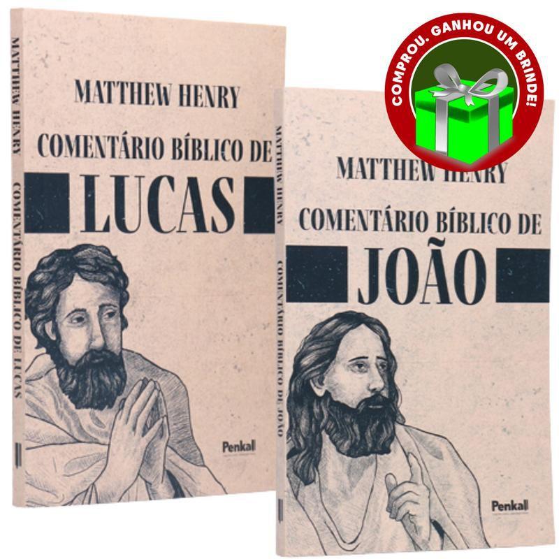 Combo Livro Comentário Bíblico de Lucas + João Matthew Henry Cristão ...