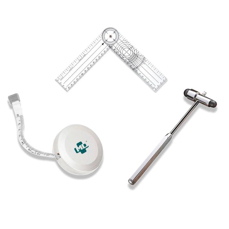 COMBO Martelo de Buck Preto MD + Goniômetro em PVC 20cm Trident + Fita ...