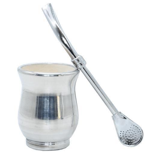 Combo Para Terere Erva Matte Cuia Aluminio Bomba Tradicional ...