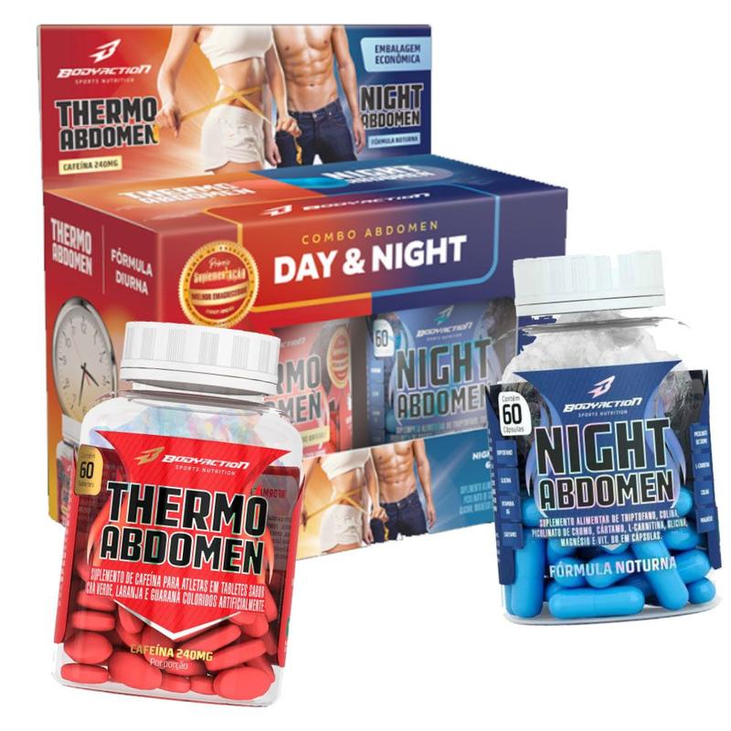 Combo termogênico dia e noite 60 caps - body action - Termogênico ...