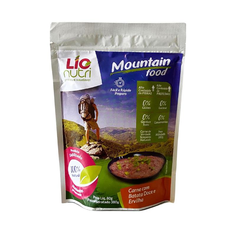 Comida Liofilizada Carne com batata doce e ervilha Mountain Food - Lio ...