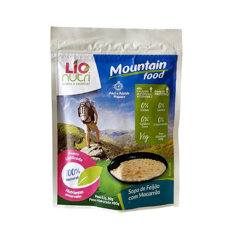 Comida Liofilizada Sopa de feijão com macarrão Mountain food - Lio ...