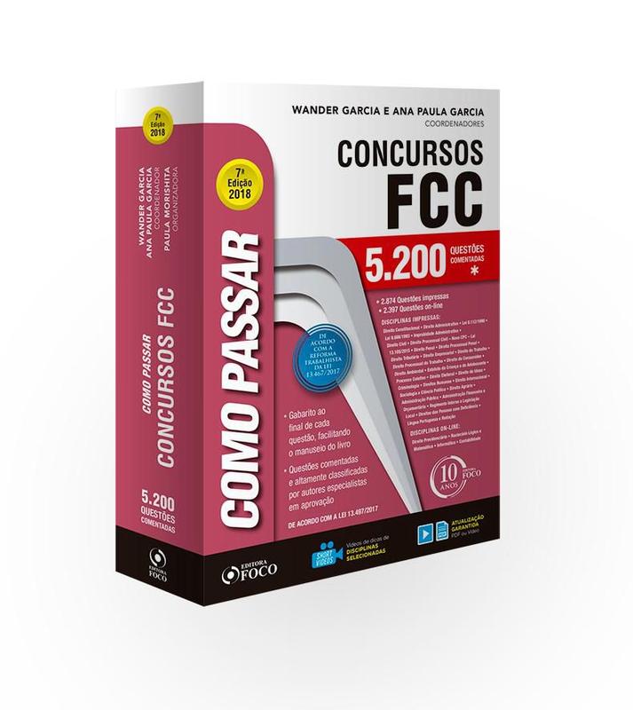 Como Passar em Concursos FCC 7ª edição 2018 - Foco - Livros de Direito ...