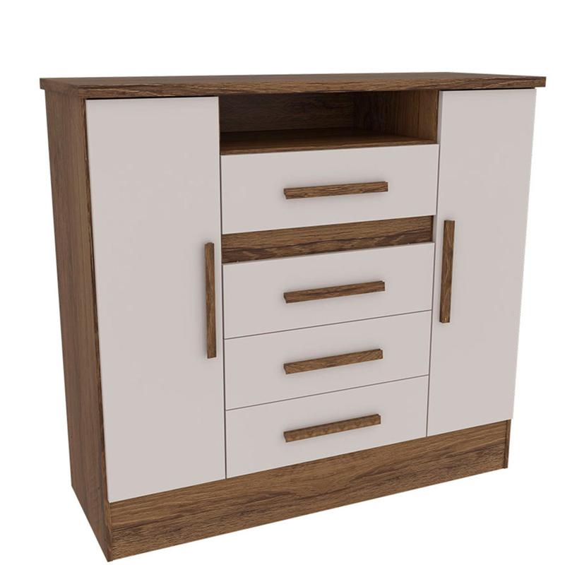 Comoda 4g 2p. abrir rodial laguna nature / off white - Albatroz ...