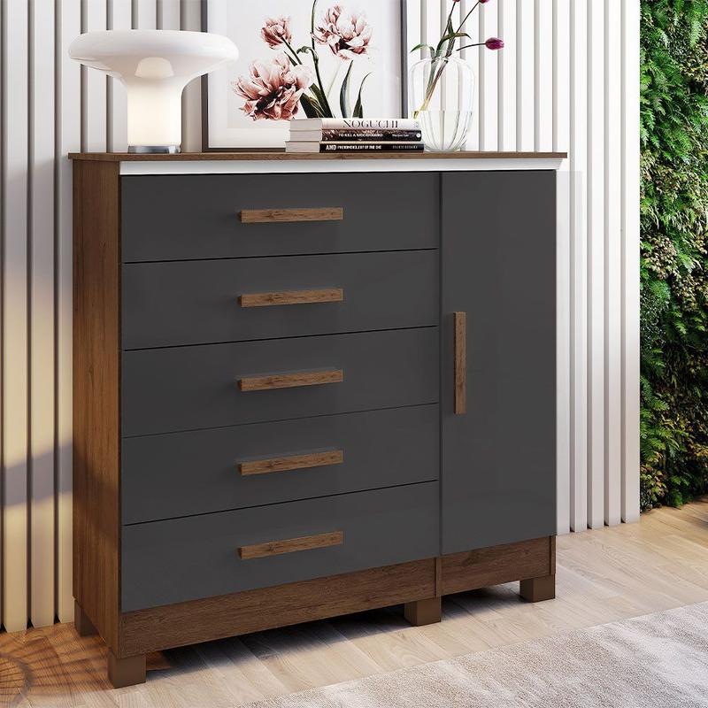 Cômoda Cristal com Sapateira New em MDF Docelar - Cômoda - Magazine Luiza