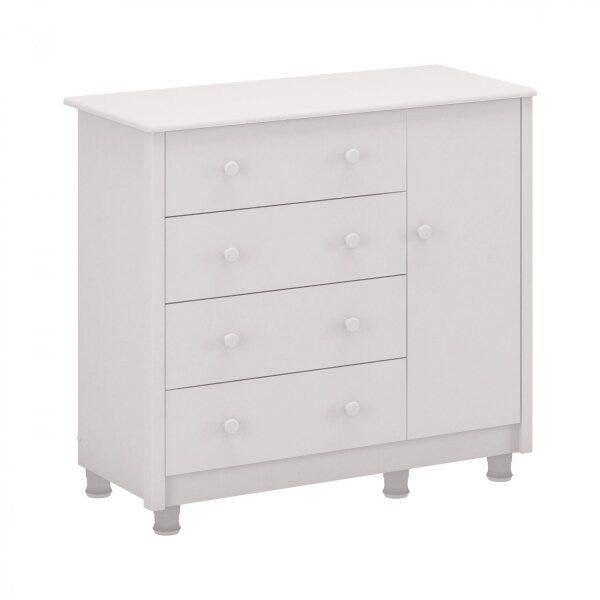 Cômoda de Bebê 1 Porta 4 Gavetas Cloe Móveis Peroba - Cômoda de Bebê ...